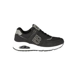 Laura Biagiotti Schwarze Polyurethan Damen Sneaker