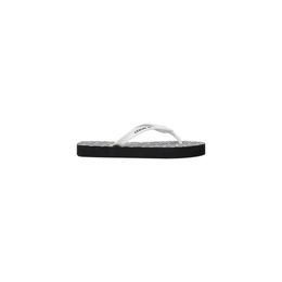 Armani Exchange Schwarz-Wei&szlig;e Gummi-Flip-Flop-Sandalen