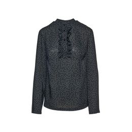 Gepunktete Bluse mit R&uuml;schendetail