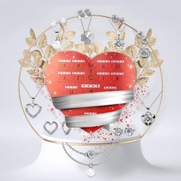 Herzbox - 14 Juwelen - Silber und Kristall