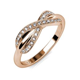 Trist Ring - Ros&eacute;gold und Kristall