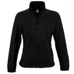 SOLS Womens/Ladies North Full Zip Fleece Jacke (Schwarz)