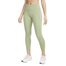 Nike Dri-fit 7/8-laufleggings Mit Mittlerer Leibh&ouml;he In &Ouml;lgr&uuml;n