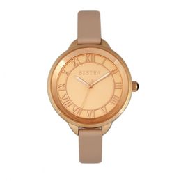 Bertha Madison Sunray Zifferblatt Lederarmbanduhr