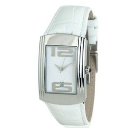 Chronotech Ct7017b06ac Wei&szlig;e Lederuhr