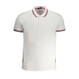 Cavalli Class Bianco Baumwoll Herren-Polohemd