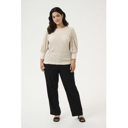 Kaffe Langarm-Bluse Regular fit cream