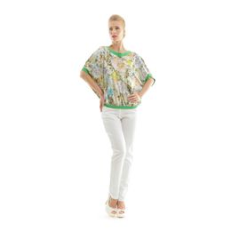 Top mit bauschigem Blumendruck