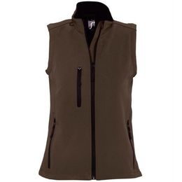 SOLS Womens/Ladies Rallye Soft Shell Bodywarmer Jacke (Dark Chocolate)