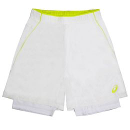 asics Padel Player Herren wei&szlig;e Tennisshorts