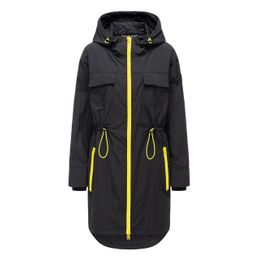 Marikoo Damen Mantel &Uuml;bergangsjacke Tr&uuml;ffelbonbon mit Kapuze