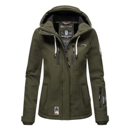 Marikoo Damen Softshelljacke &ndash; Kleine Zicke, warm mit Kapuze & Fleecefutter