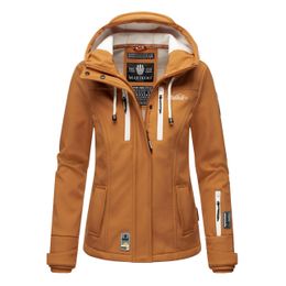 Marikoo Damen Softshelljacke &ndash; Kleine Zicke, warm mit Kapuze & Fleecefutter