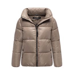 Marikoo Damen Winterjacke Hazalee im Puffer-Stil mit gl&auml;nzender Optik