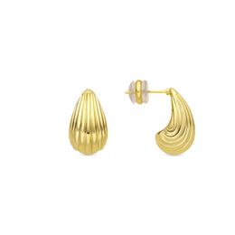 Luxenter Ohrringe mit 18 Karat Gelbgold-Finish &ndash; Overin