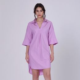 Minimalistisches Hemdkleid aus Baumwolle
