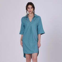 Minimalistisches Hemdkleid aus Baumwolle