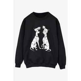 Disney - "101 Dalmatians Family" Sweatshirt f&uuml;r Damen (Schwarz)