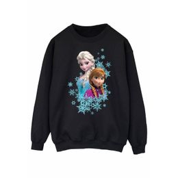 Disney - "Frozen Elsa And Anna Sisters" Sweatshirt f&uuml;r Damen (Schwarz)