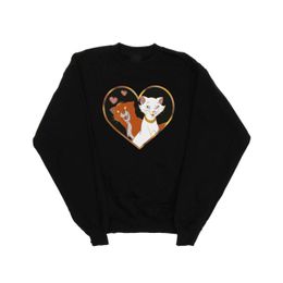Disney - "The Aristocats Heart" Sweatshirt f&uuml;r Damen (Schwarz)