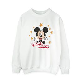 Disney - "Mickey Mouse Stars" Sweatshirt f&uuml;r Damen (Wei&szlig;)