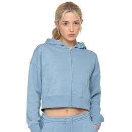 Enzo | Womens Crop Zip Hoodie