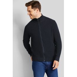 Bugatti Herren Strickjacke mit einem Materialmix