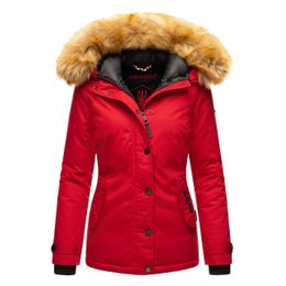Navahoo Damen Winterjacke Laura &ndash; Warm, Stylisch & Mit Abnehmbarem Kunstfellkragen