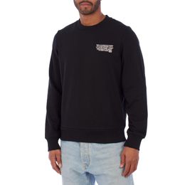 Diesel Bedrucktes Herren-Sweatshirt mit Rundhalsausschnitt A08684-40HAYT