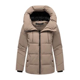 Marikoo Damen Winter Steppjacke Kuscheltatze XVI mit Kapuze