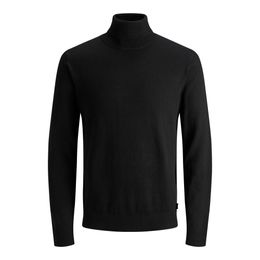 Jack & Jones Jack & Jones Pullover Emil Strick Rollkragen Schwarz