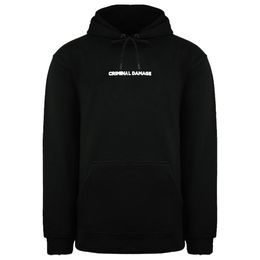 Criminal Damage Krimineller Schaden weltweiter Herrenschwarzer Hoodie
