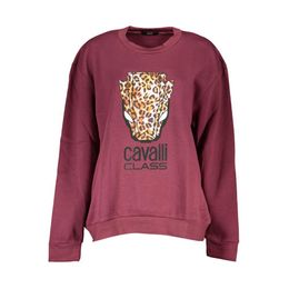 Cavalli Class Leopardenmuster Rundhals Sweatshirt