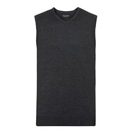 Russel Athletic Russell Collection Herren V-Ausschnitt &auml;rmellos gestrickt Pullover Top / Pullover (Charcoal Marl)