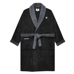 Lambretta - "Luxury AW25" Morgenmantel f&uuml;r Herren (Schwarz/Eisen)