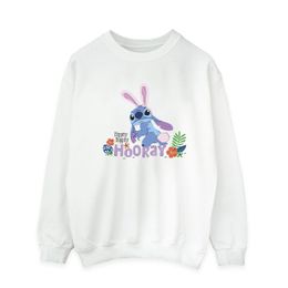 Disney - "Lilo & Stitch Hippity Hop Stitch" Sweatshirt f&uuml;r Herren (Wei&szlig;)