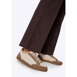 Wittchen Damen-Sneaker aus Wildleder mit kontrastierenden braunen und beigen