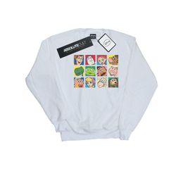 Disney - "Toy Story Character Squares" Sweatshirt f&uuml;r Herren (Wei&szlig;)