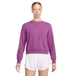 Nike Sweatshirt Mit Kleinem Swoosh-logo In Fuchsia