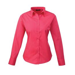 Premier - Hemd f&uuml;r Damen Lang&auml;rmlig (Leuchtend Pink)