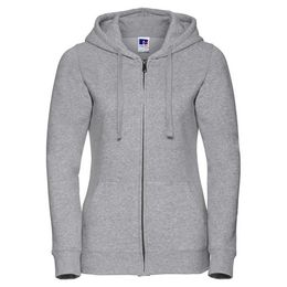 Russel Athletic Russell - "Authentic" Hoodie mit durchgehendem Rei&szlig;verschluss f&uuml;r Damen (Hellgrau)