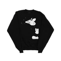Disney - "Mickey Mouse Cut" Sweatshirt f&uuml;r Damen (Schwarz)