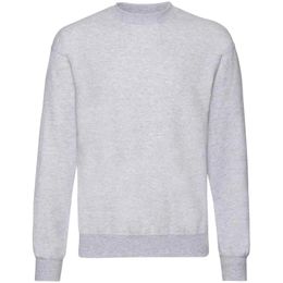Fruit of the Loom - "Classic" Sweatshirt Eingesetzt f&uuml;r Herren/Damen Unisex (Grau meliert)