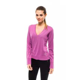 V-Ausschnitt Strickpullover Mo14222