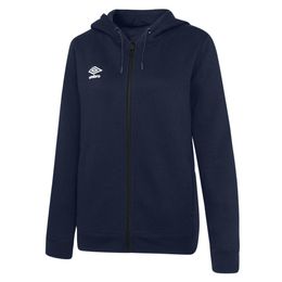 Umbro Damen/Damen Club Leisure Full Zip Hoodie (Marineblau/Wei&szlig;)