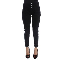 Costume National Jeans Slim Fit en coton noir pour femmes