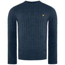 Lyle & Scott Lyle & Scott Cable Mens Navy Pullover