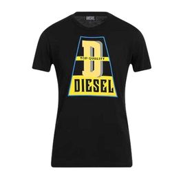 Diesel Unisex Erwachsene Top-Qualit&auml;t Logo T-Shirt (Schwarz)