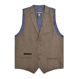Lambretta - "Morgan" Weste f&uuml;r Herren (Braun)