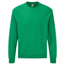 Fruit of the Loom Herren Raglan-&Auml;rmel Belcoro&reg; Sweatshirt (Heather Green)